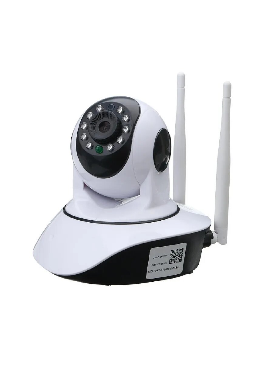 Wi-Fi-камера RUSSTA Wireless Network Camera, угол обзора 120°, разрешение 1280x720, встроенный динамик