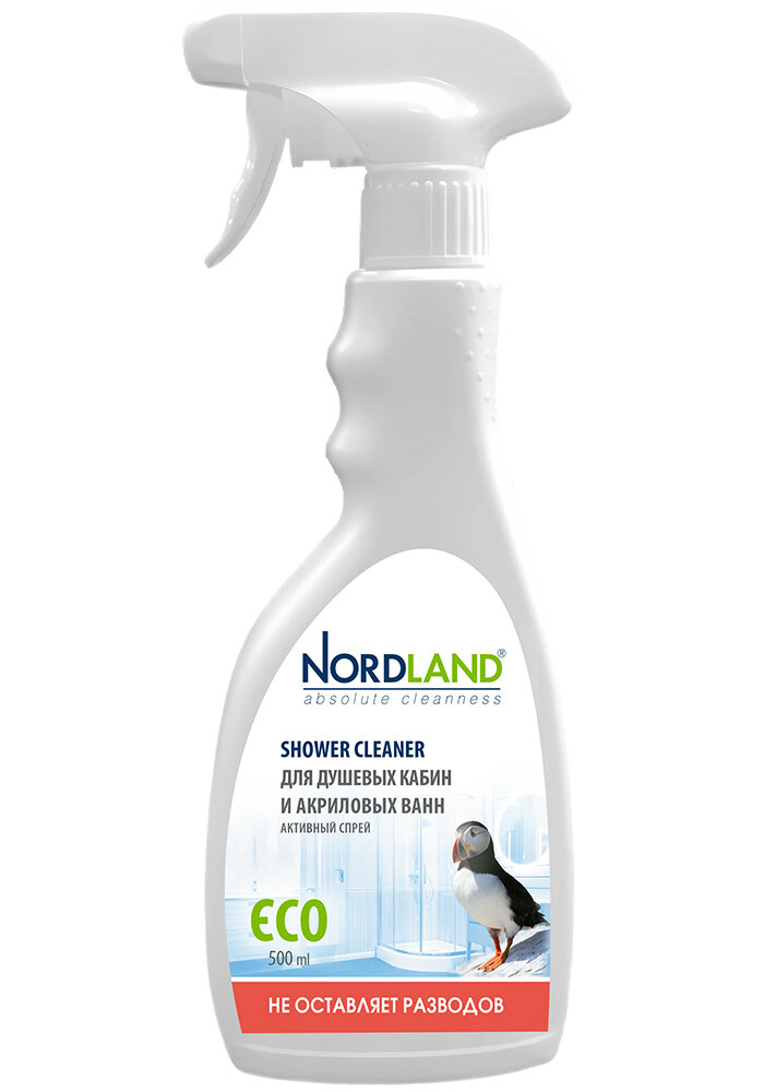 Nordland Средство для чистки душевых кабин и акриловых ванн, 500 мл