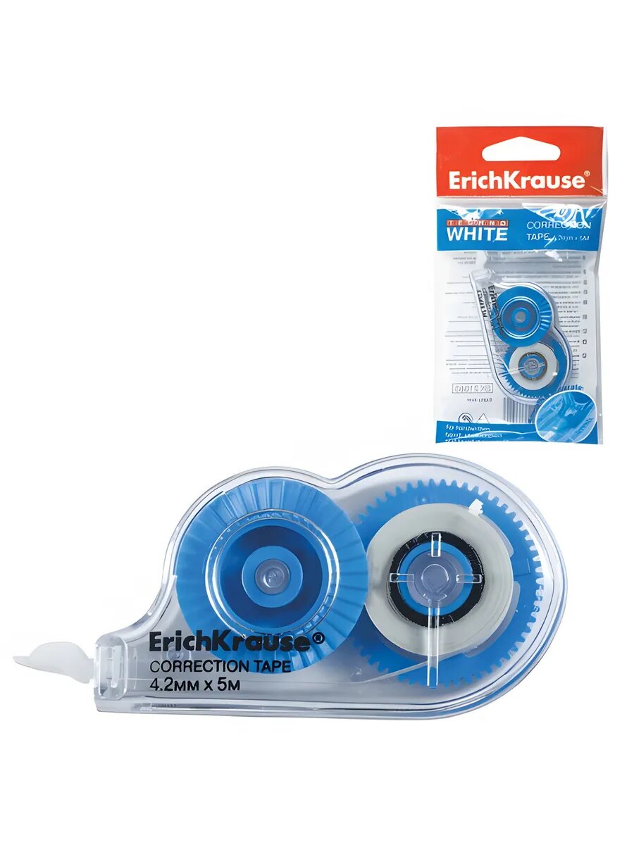 Корректирующая лента ERICH KRAUSE "Techno White Mini", 4,2