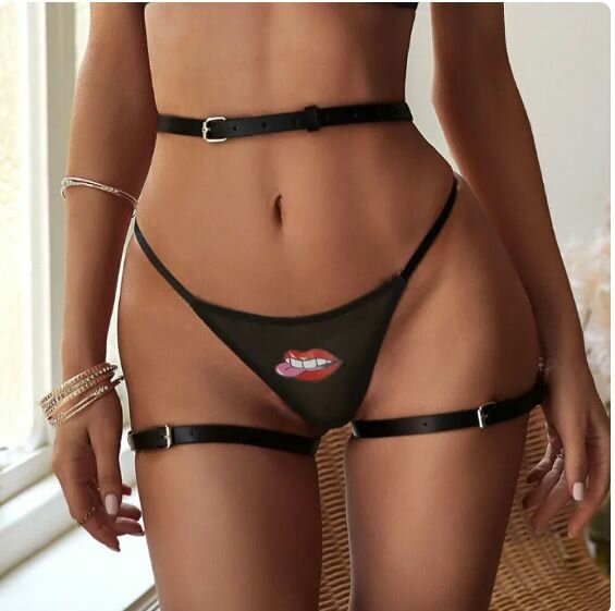 Костюм для ролевых игр LOVEPEAK Женская эротическая портупея на ноги / Гартеры эротик / товары для секса 18+