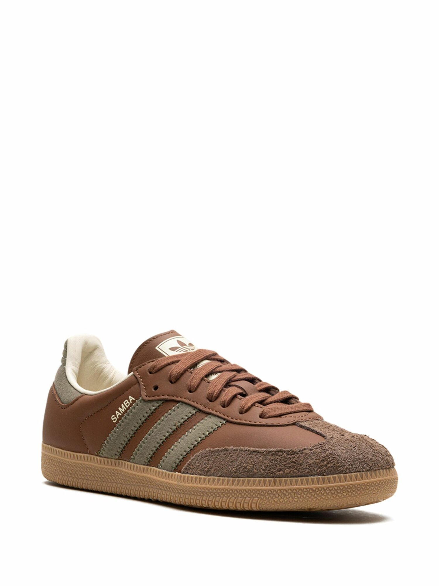 Кроссовки adidas Samba OG Brown, размер 8 US, коричневый/серый/оранжевый — фото 1
