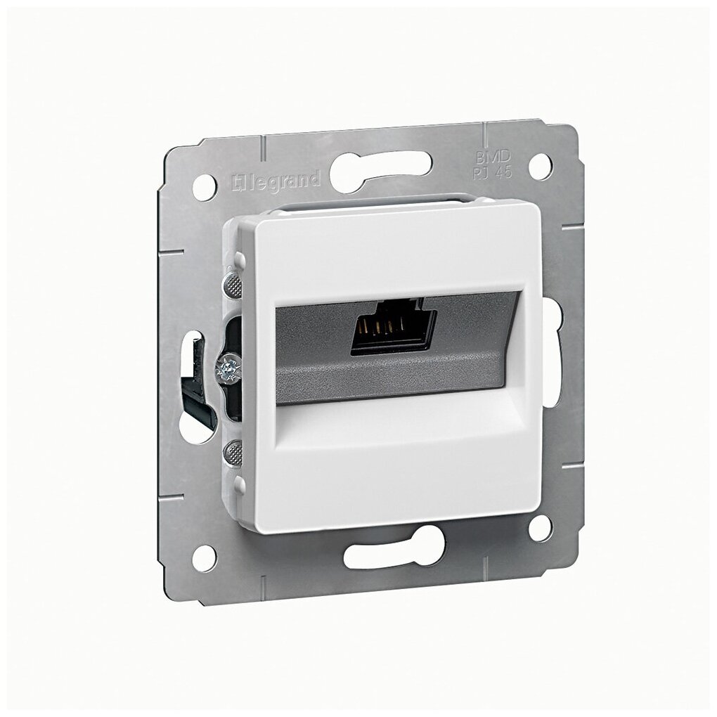 Legrand 773641 Cariva Розетка компьютерная RJ45 в рамку белая (773641) .