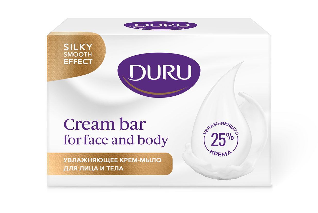 Крем-мыло твердое Duru Cream Bar, увлажняющее, для лица и тела, 90г