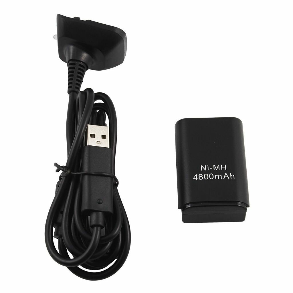 Аксессуары для игровых консолей, Батарея для беспроводного контроллера XBOX360 - черная, 1 комплект