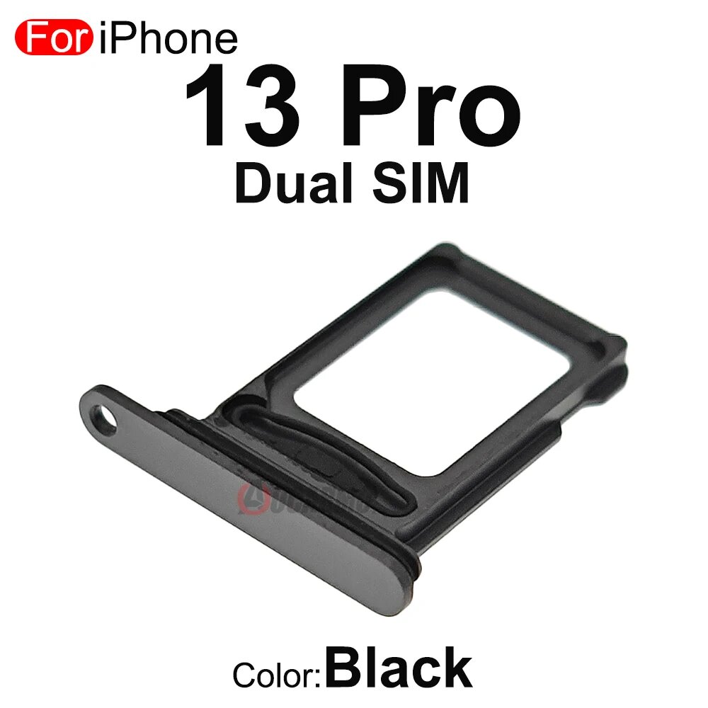 Держатель SIM-карты для iPhone 13 Pro Dual SIM, черный