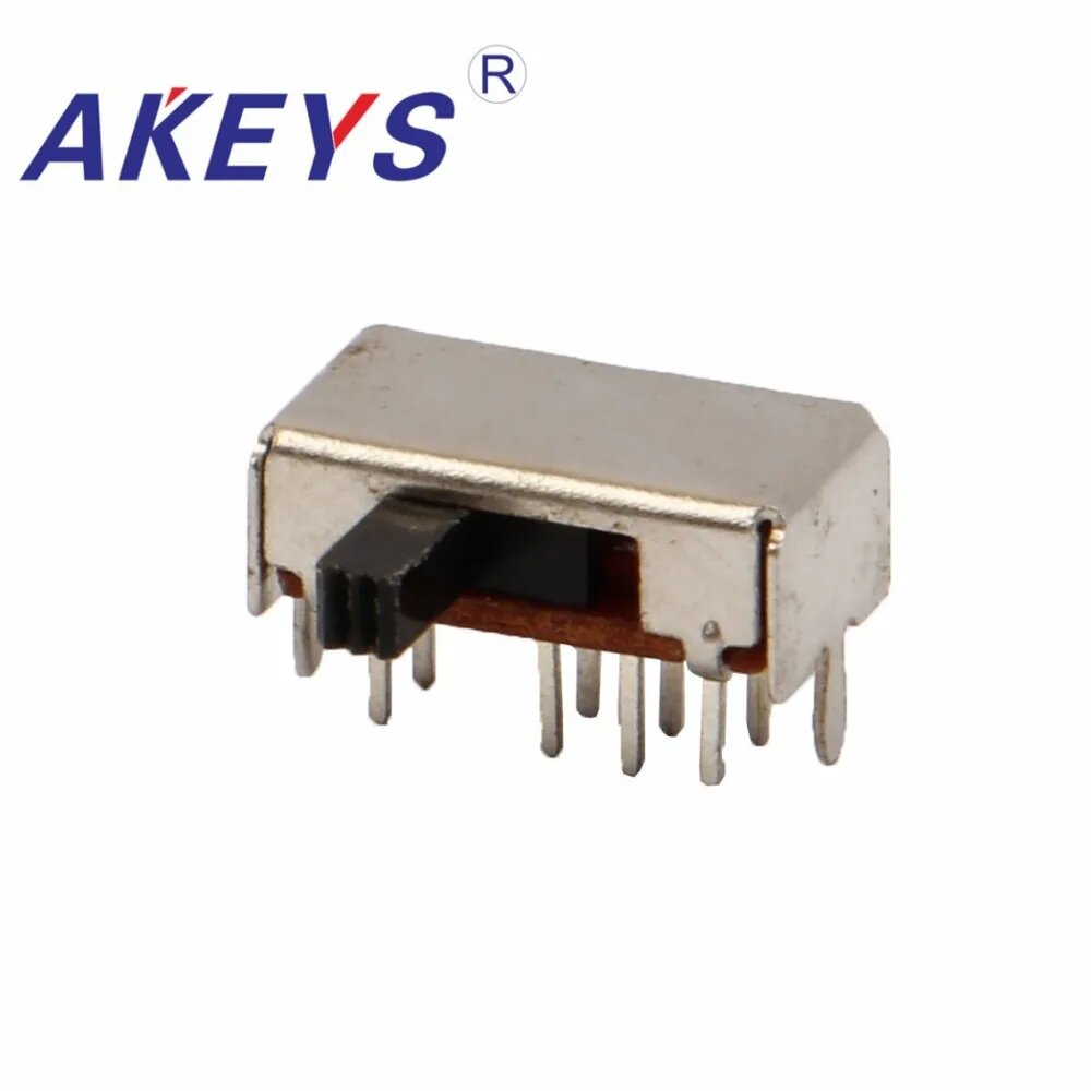 10 шт, двухполюсный тройной выключатель, высота ручки 2P3T, 3/4/5 мм, 3 позиции, 8 контактов, 2 фиксированных контакта