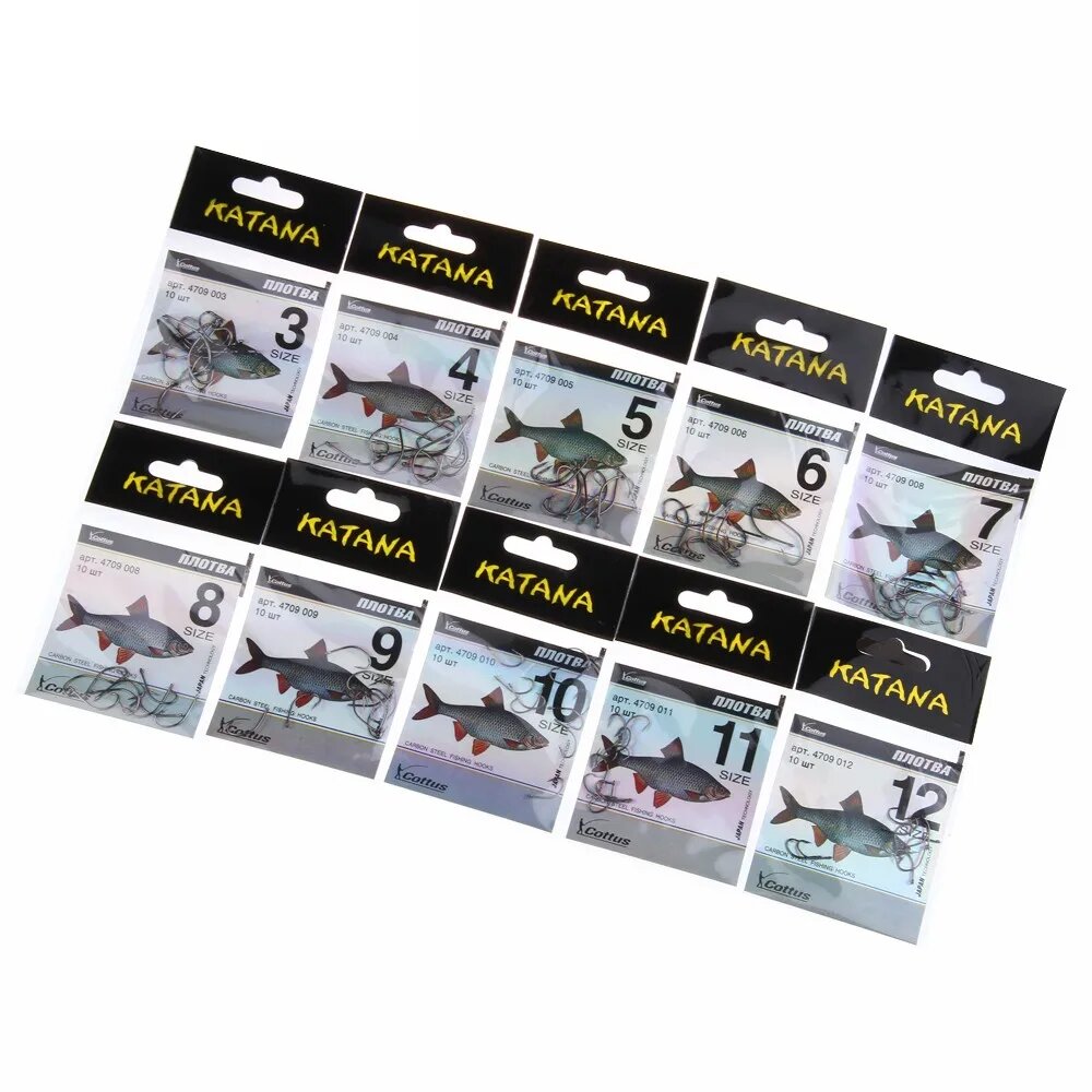FISH KING KATANA Cottus рыболовные крючки из углеродистой стали 10