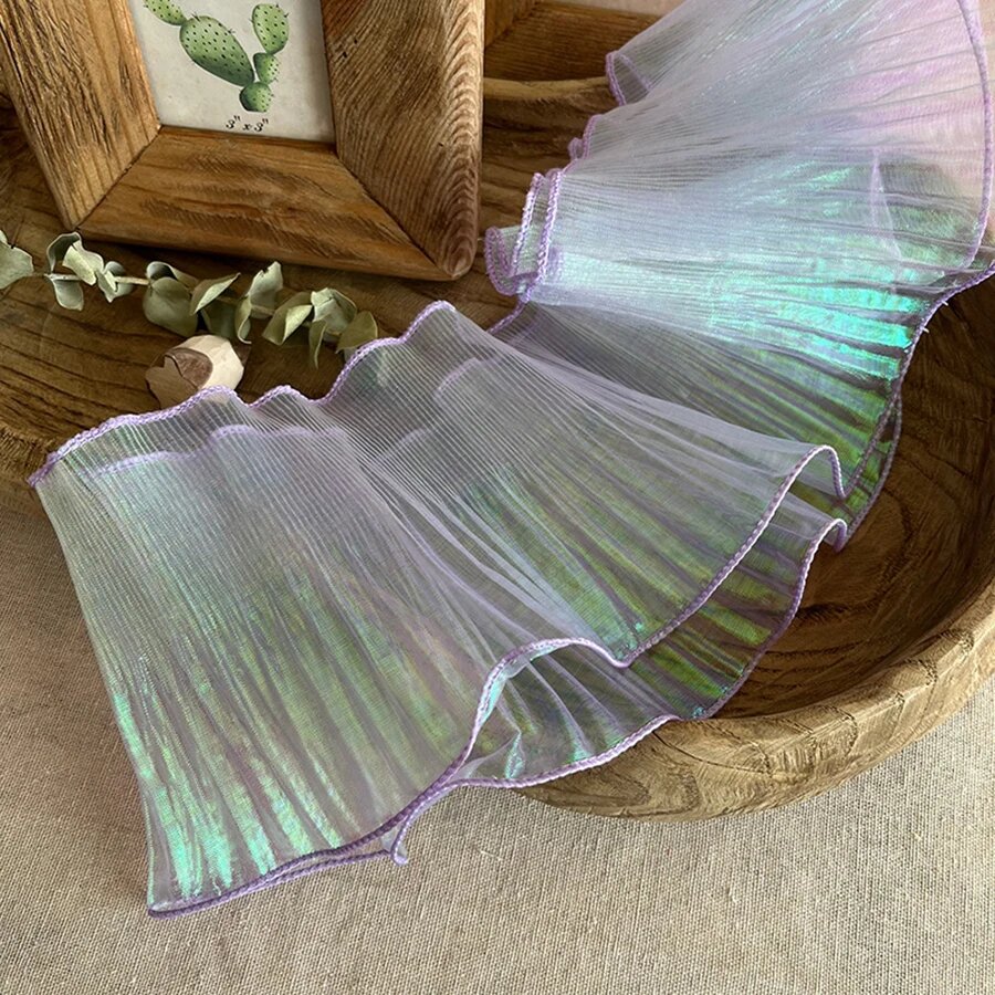 Плиссированная лента Light Purple 15 см