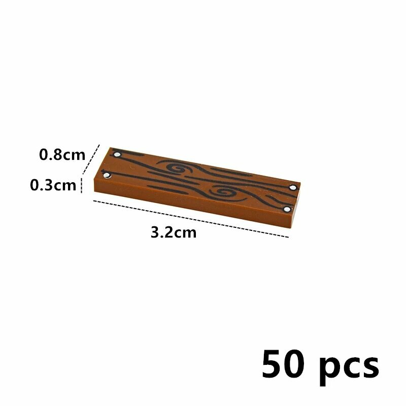 Деревянные блоки Miguba 1x4, Коричневый, shape-A12