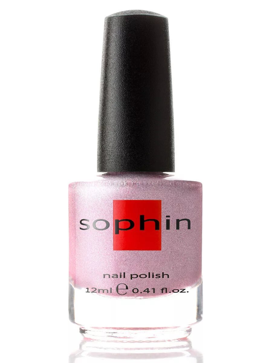 Лак для ногтей Sophin №207, для маникюра и педикюра, светлый сиренево-розовый линейный голографик, 12мл