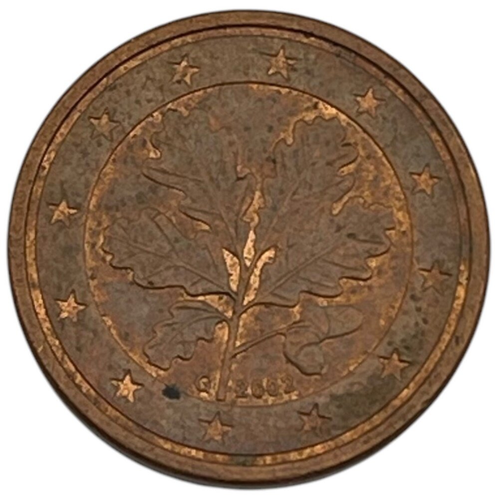 ФРГ (Германия) 1 евроцент 2002 г. (G)
