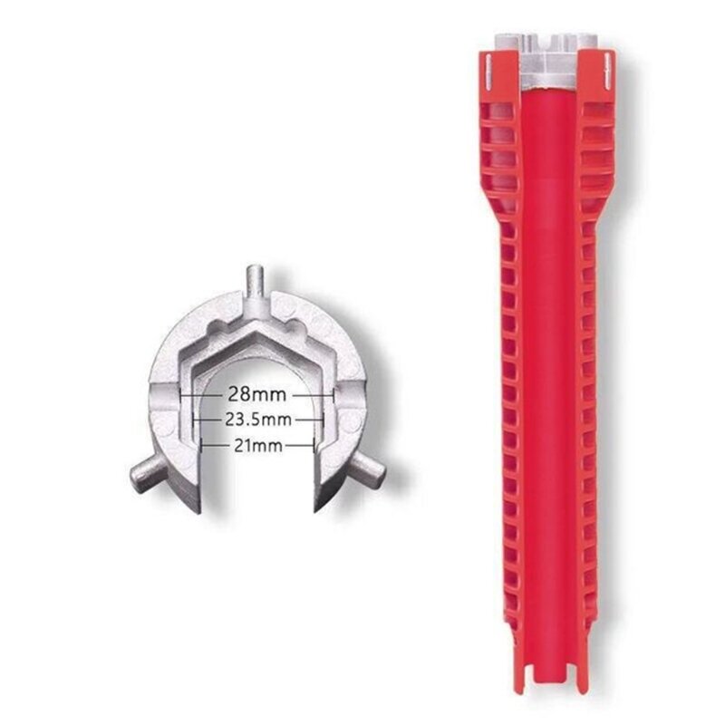 Ключ для раковины в ванной комнате, инструмент установки сантехники- Ключ раковины Пять одном