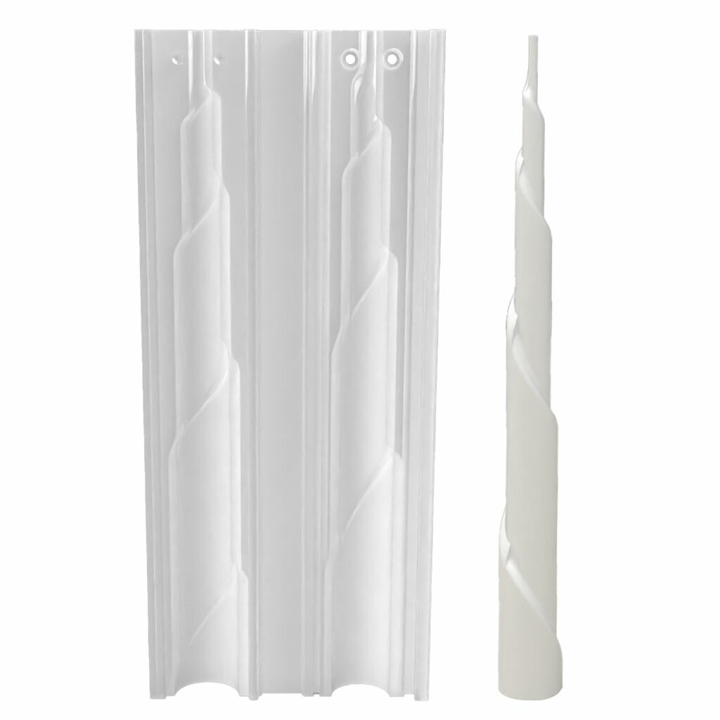 Форма для изготовления свечей, силиконовая форма для свечей на тонком стержне для 3D цилиндрических свечей, легко извлекается и чистится, подходит для сухих цветов и блесток