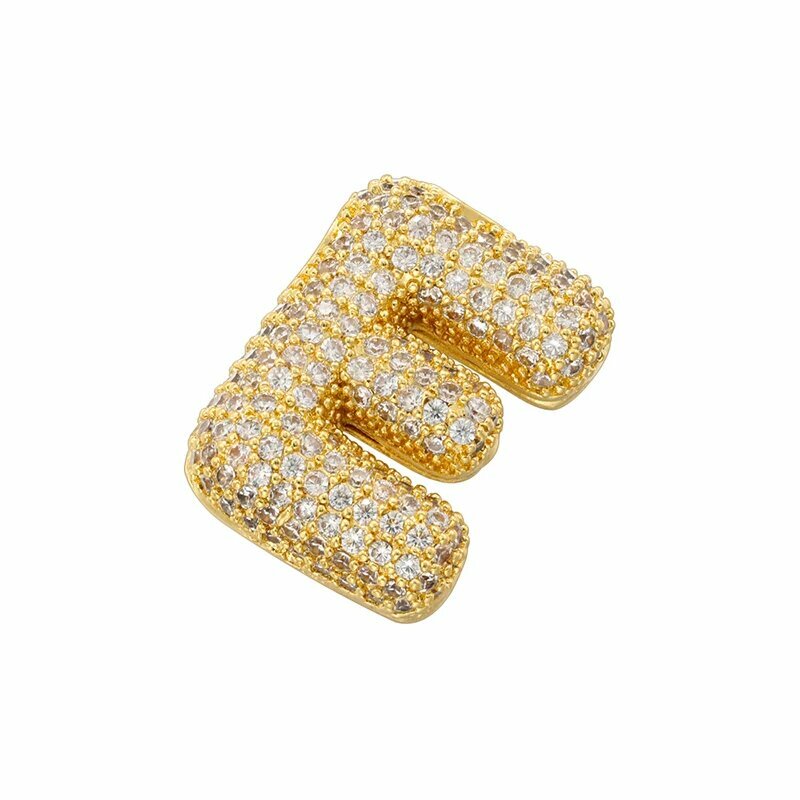 ZHUKOU 18K позолоченные Искусственные золотые буквы, diy Подвески ручной работы, ювелирные изделия, аксессуары, ювелирные изделия: VZ414