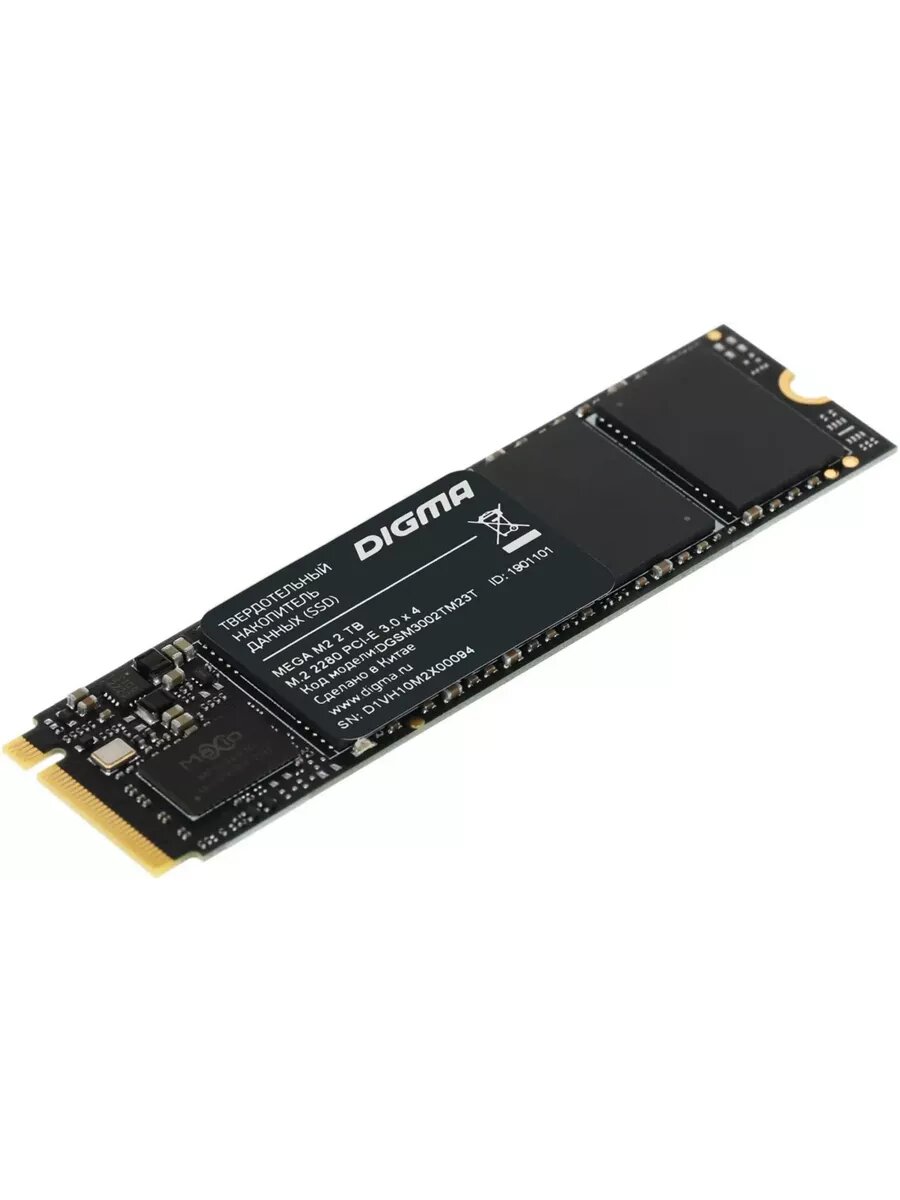 Накопитель SSD DIGMA PCIe 3.0 x4 2TB DGSM3002TM23T M.2 2280