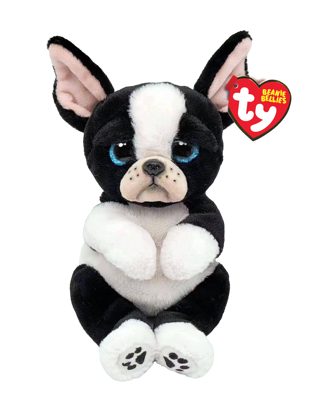 TY Мягкая игрушка Тинк черно-белая собачка, 15 см