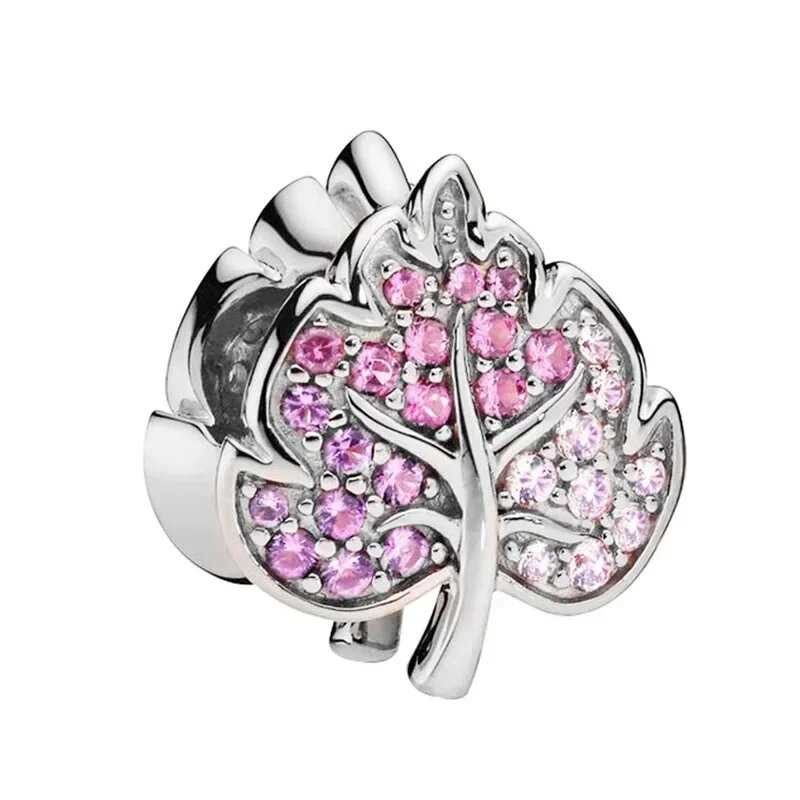 LENNIK Бусины для браслета "Шарм" Корона Панда Розовый, 13