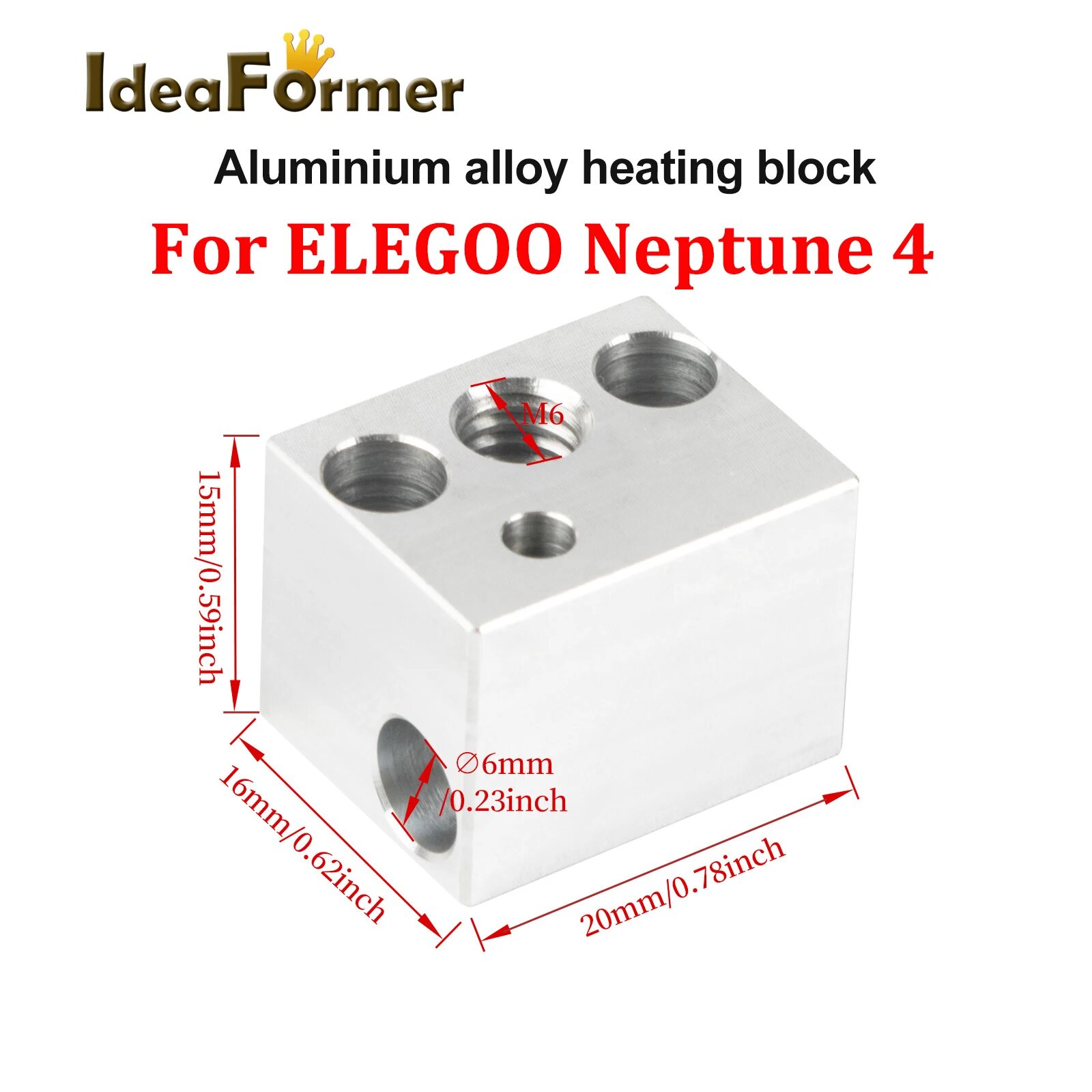 Нагревательный блок IdeaFormer для ELEGOO Neptune 4