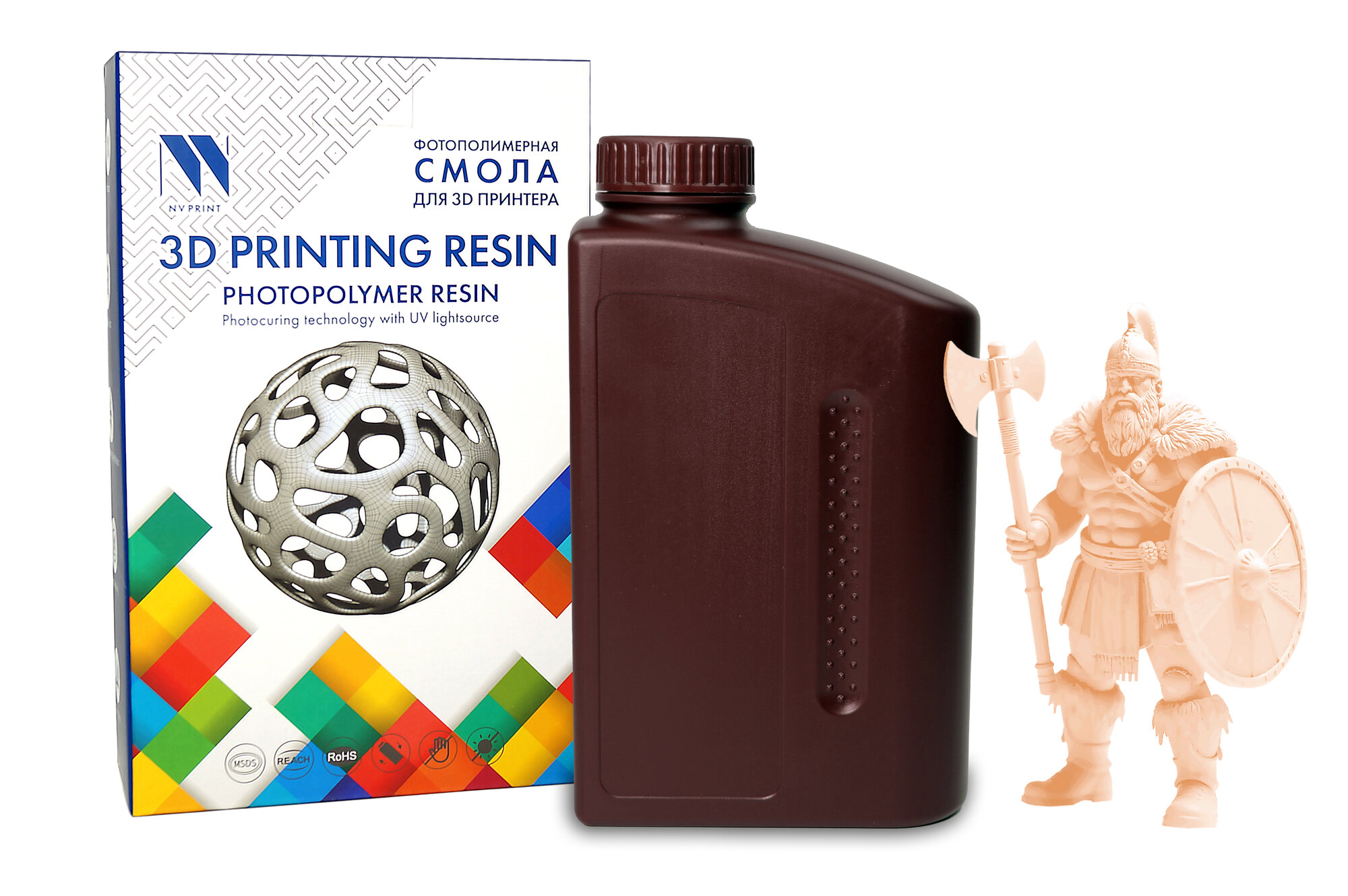 Фотополимерная смола NV PRINT Plant Based Resin Beige для 3D печати