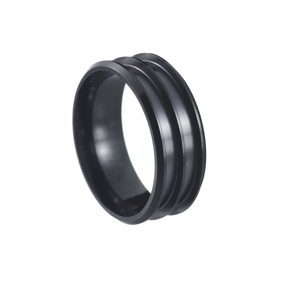 Металлические пустые кольца YWSHMAN 8 мм Черный, 090-2 Black, 9