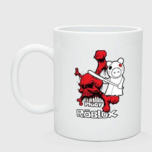 Свинка Пигги из Roblox Керамическая кружка