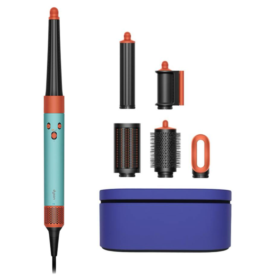 Стайлер Dyson Airwrap i.d. Long HS08 Straight+Wavy, бирюзовый/оранжевый (Ceramic Patina/Topaz)