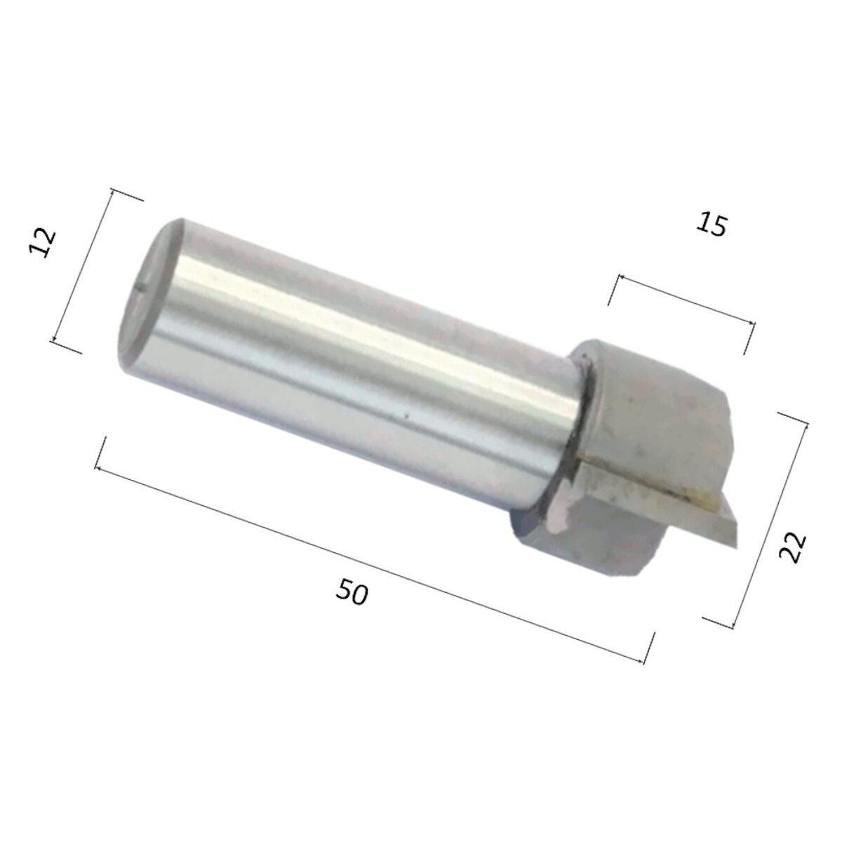 Фреза DJTOL NQD1222 фасонная прямая для выравнивания поверхности (по дереву, ДСП, пластику)