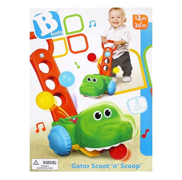 Игрушка-каталка Bkids Крокодил с мячиками 4703