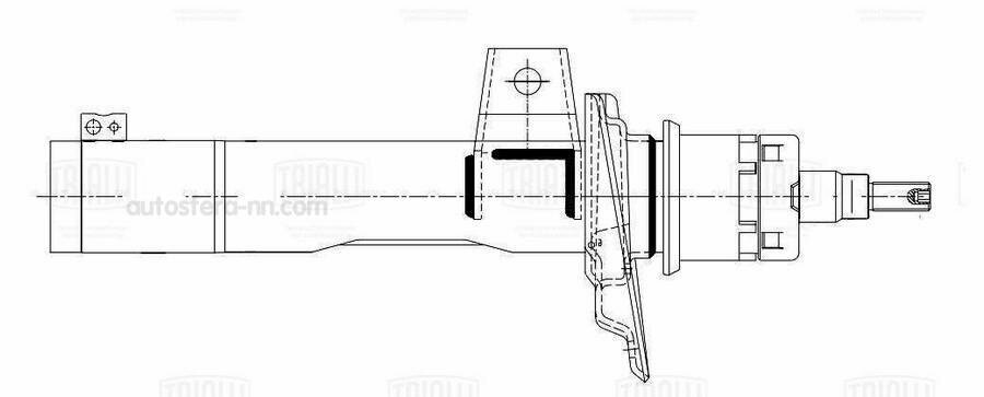 TRIALLI AG18070 Амортизатор VW Tiguan (07-) (стойка) перед. для стандарт. подвески (AG 18070)