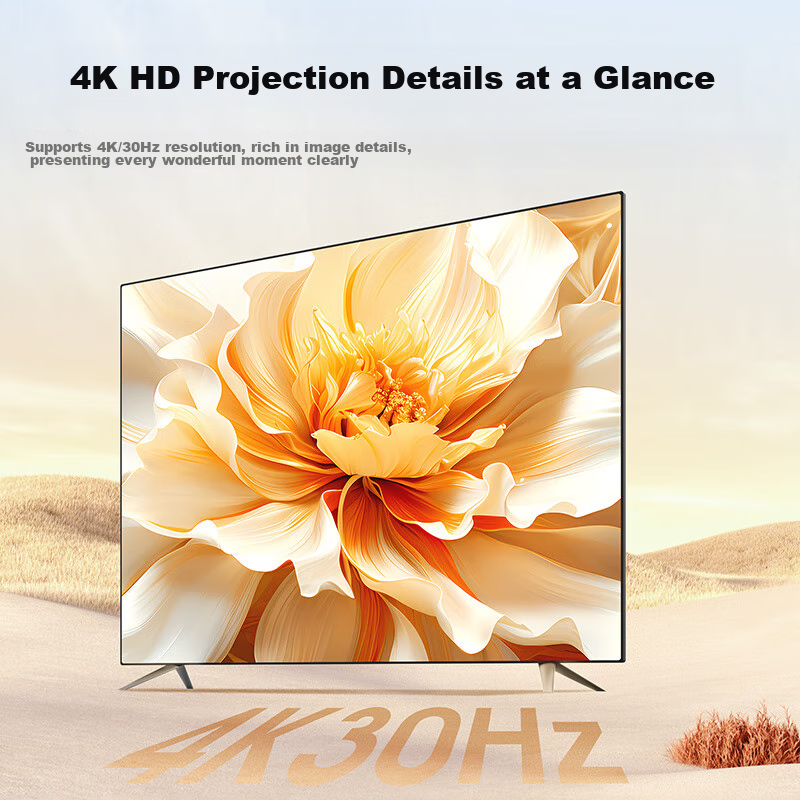 Lulian Wireless Screen Mirroring Device, 4K HD Screen Mirroring Adapter, HDMI Transmitter And Receiver, Compatible with Apple, Huawei, Xiaomi Phones, Computers, for Connecting to TVs, Monitors, And Projectors, 25373