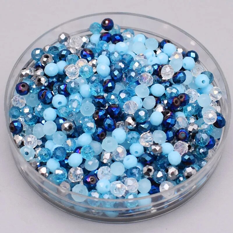 Хрустальные бусины YanQi 4 мм Синий, xinhun 22
