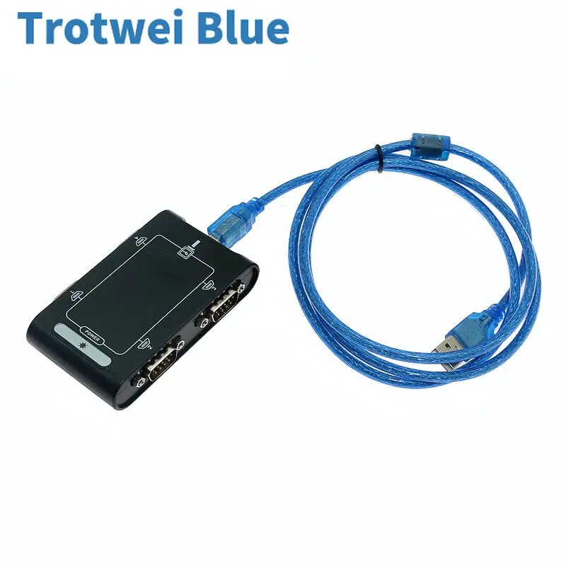 Последовательный адаптер с 4 портами RS232, последовательный переходник DB9 COM на USB 2,0, переходник rs232 на usb-кабель, промышленный преобразователь для системы POS