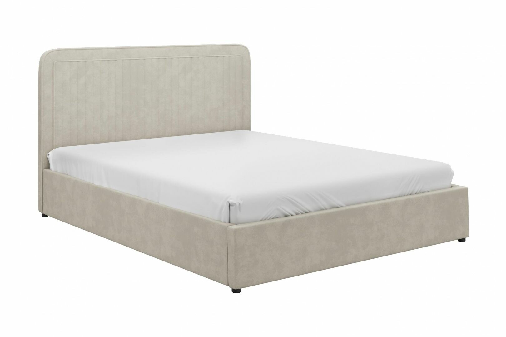 Двуспальная кровать Луиза бежевый, с подъемным механизмом 160 х 200