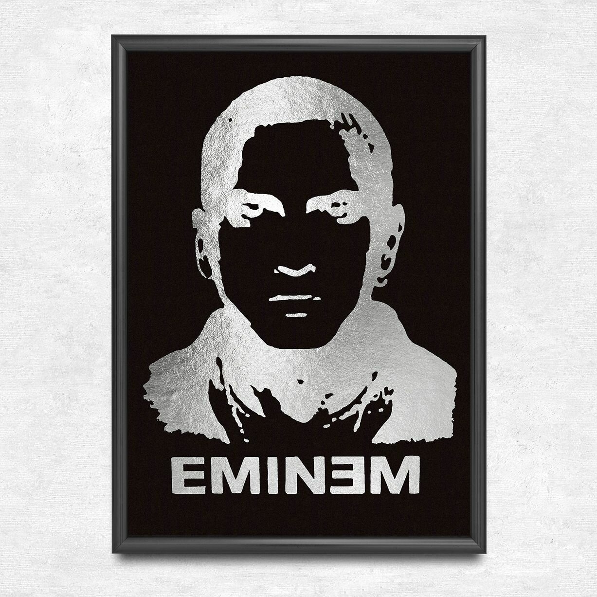 Постер EMINEM / плакат Эминем. Хип-хоп, рэп. Декор квартиры, дома, офиса, комнаты