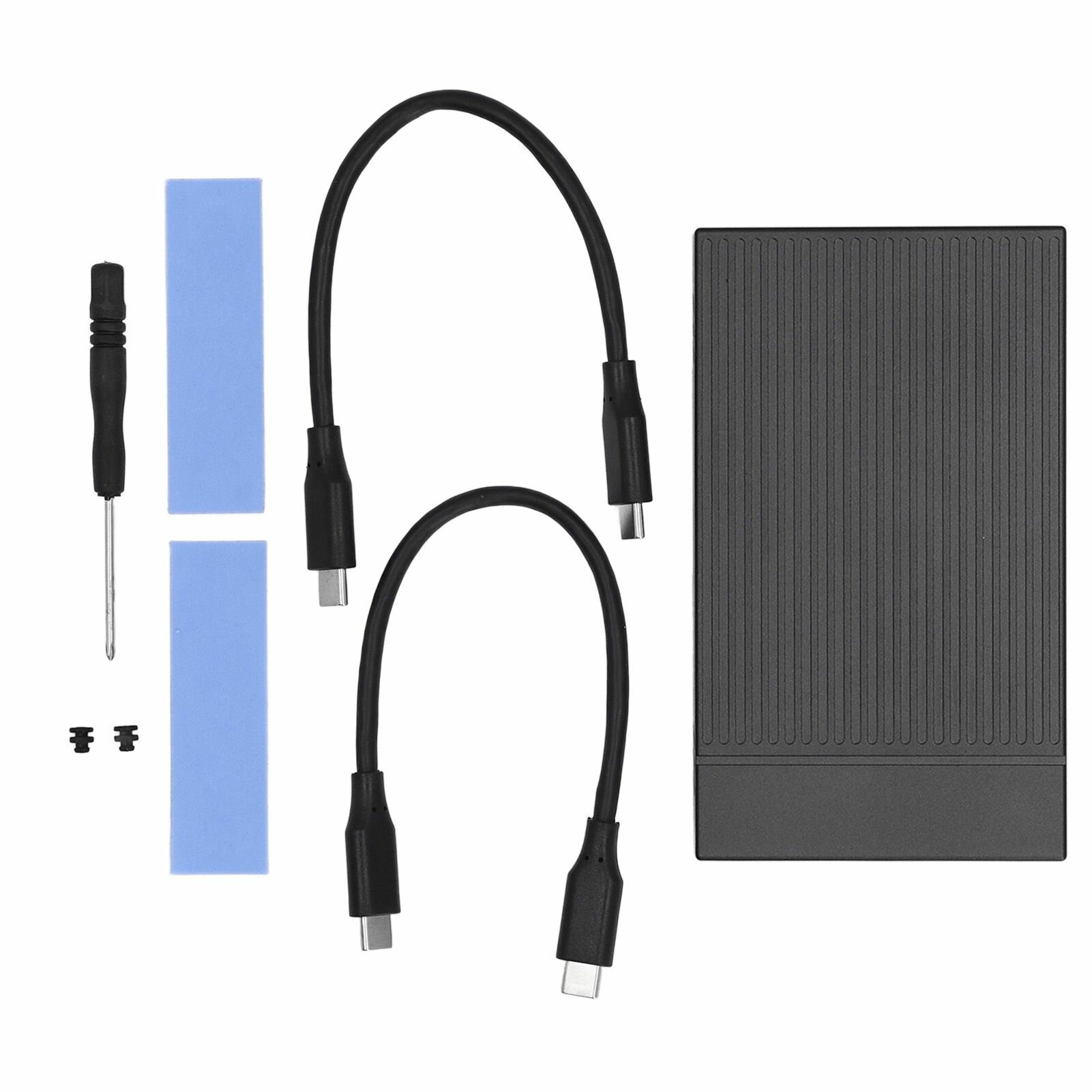 Dual M.2 NVMe USB-C/USB-A 3.2 Gen2 10 Гбит/с док-станция 2230-2280, алюминий