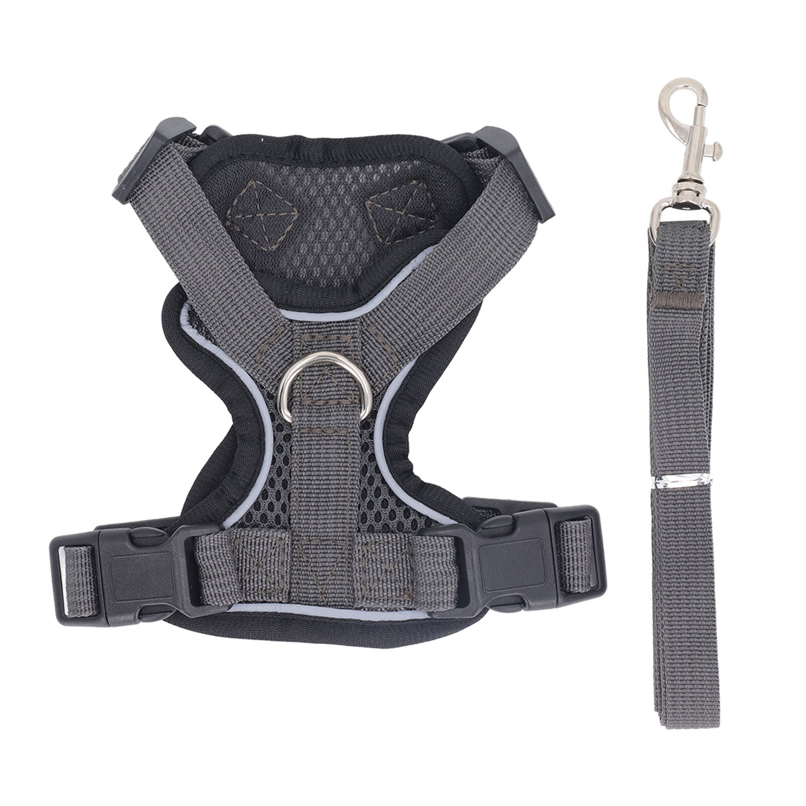Комплект шлейки и поводка для кошек, предотвращающий побег, регулируемый, мягкий, дышащий жилет для кошек, с противоскользящим тросом для прогулок на открытом воздухе, размер XS.
