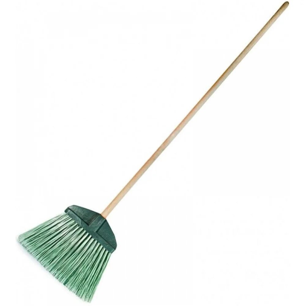 Метла "Медведь" на черенке Рязанское предприятие Промпласткомплект 7930071180499, деревянная