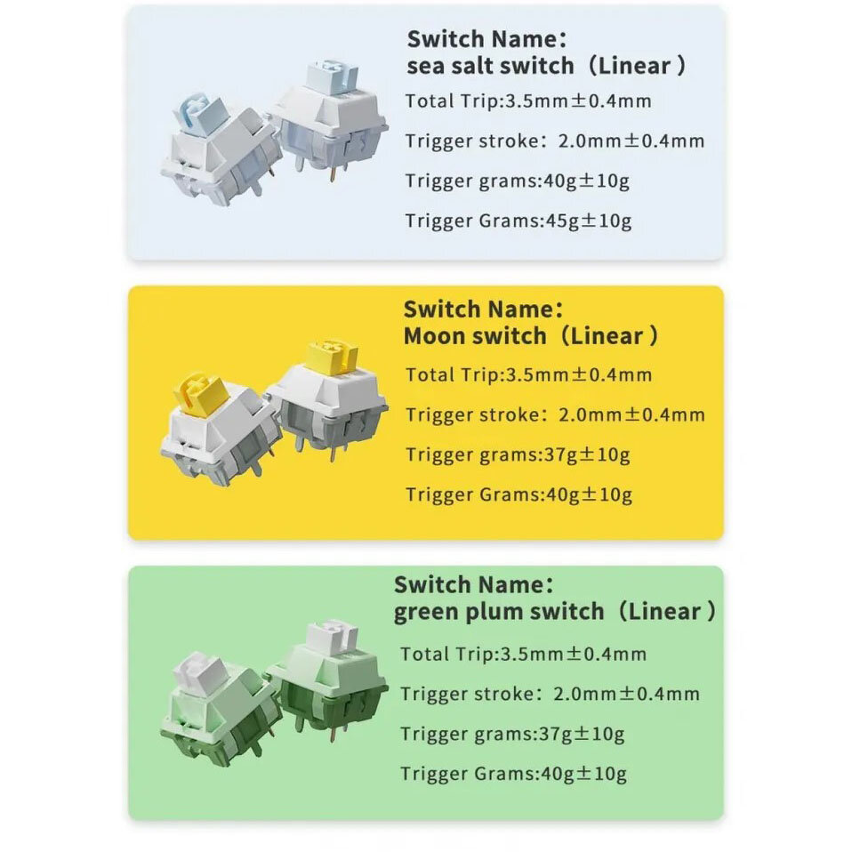 Клавиатура проводная Blue switch, Английская раскладка, слоновая кость