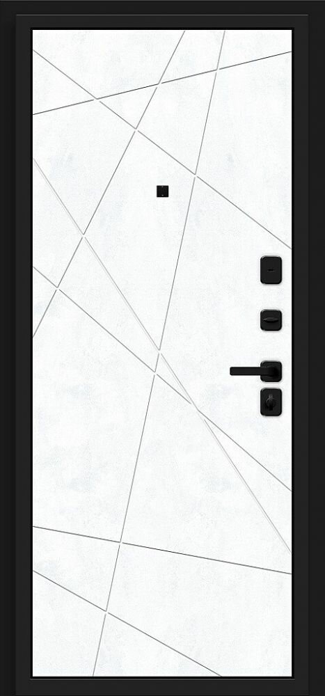 Межкомнатный Портал из Экошпона Bravo Snow Art (добор 3шт 100мм + 3 наличника) / Браво.