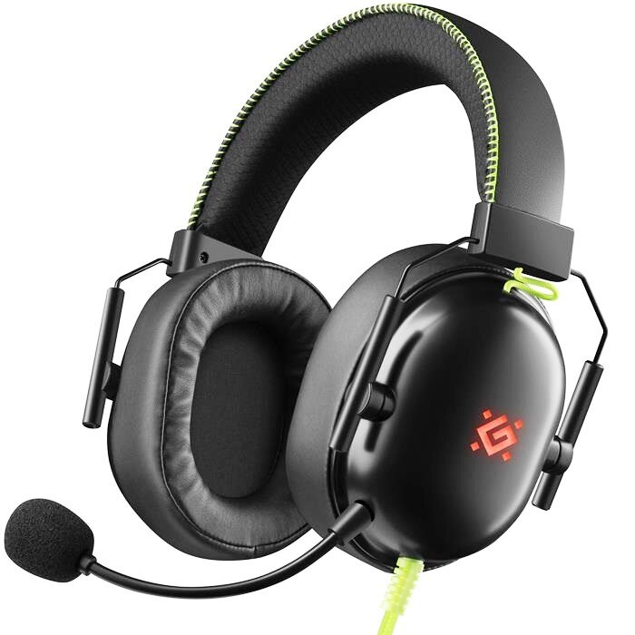 USB-A наушники с микрофоном Defender Toxic звук 7.1 полноразмерная игровая компьютерная гарнитура - 2 метра