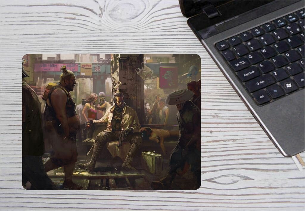 Коврик для мышки игровой 36 на 29 см GOODbrelok Киберпанк, Cyberpunk №15