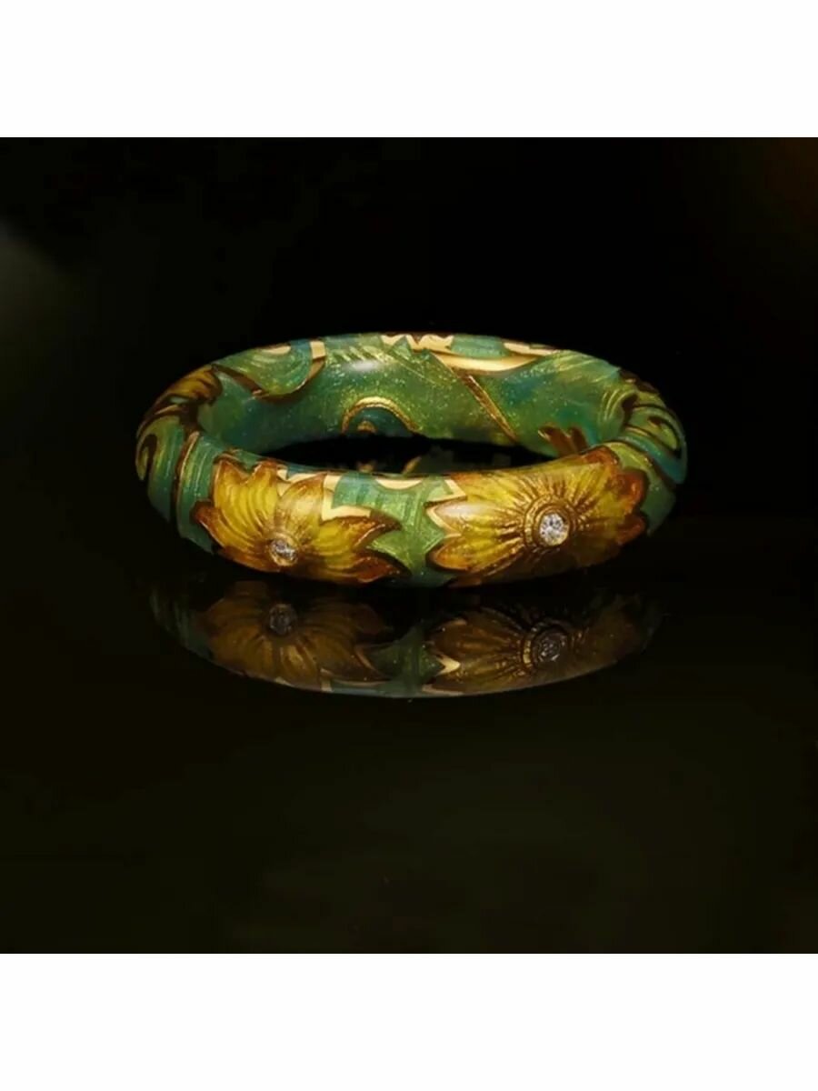 Кольцо, искусственный камень