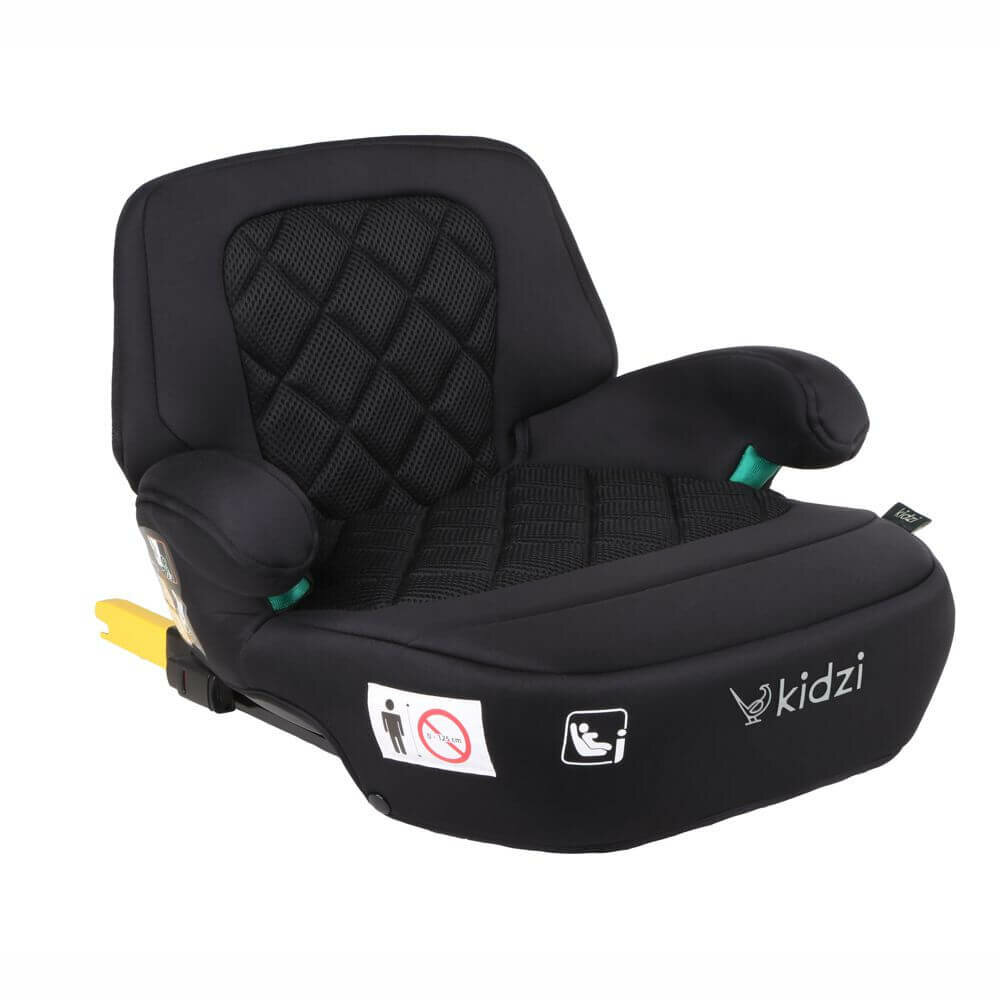Kidzi Bro i-Size, автокресло-бустер от 6 до 12 лет Бустер, удерживающее устройство, цвет Черный