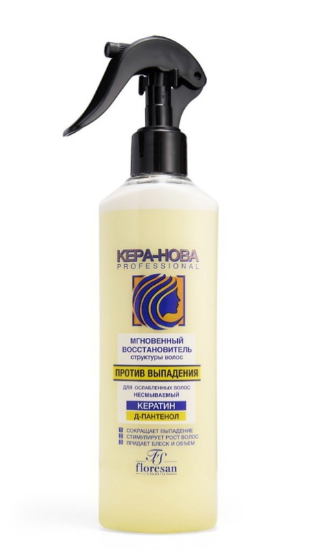 Восстановитель структуры волос Floresan, кера-нова, эффект ламинирования, 275 мл