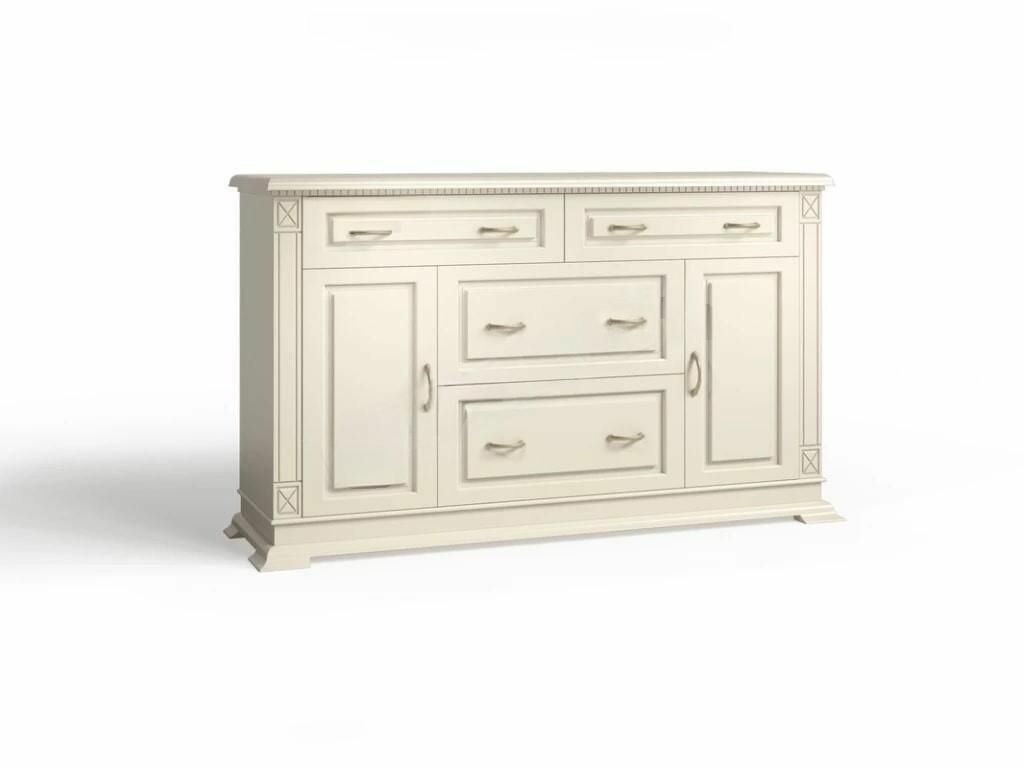 Комод Верди №160 из Массива сосны, 4 ящ, 150х45х90 см, классический орех 2