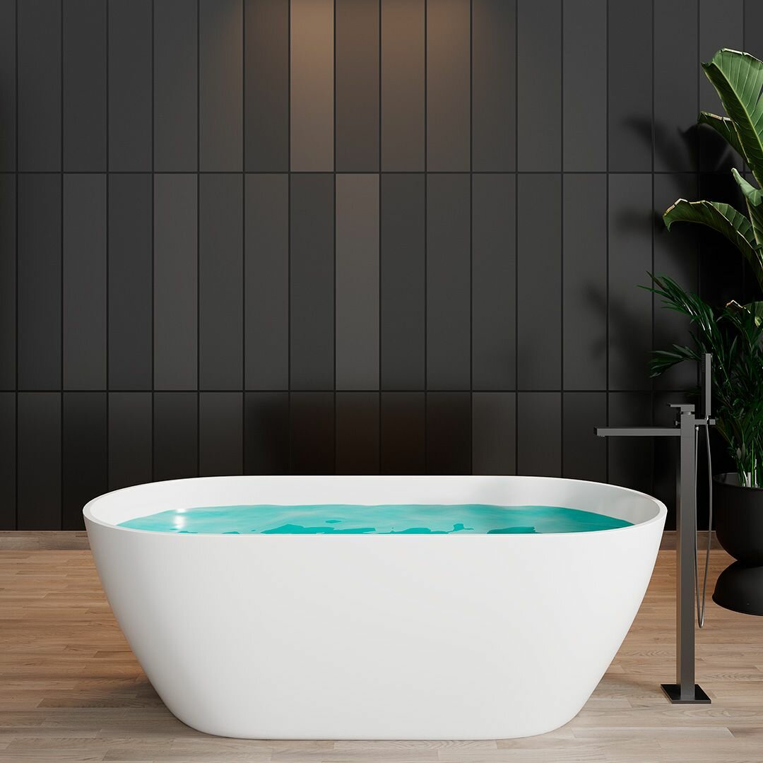 Ванна отдельностоящая из литьевого мрамора EDISS PRIME арина Глянец (без отверстие перелива)1700х800х610мм 4450393914