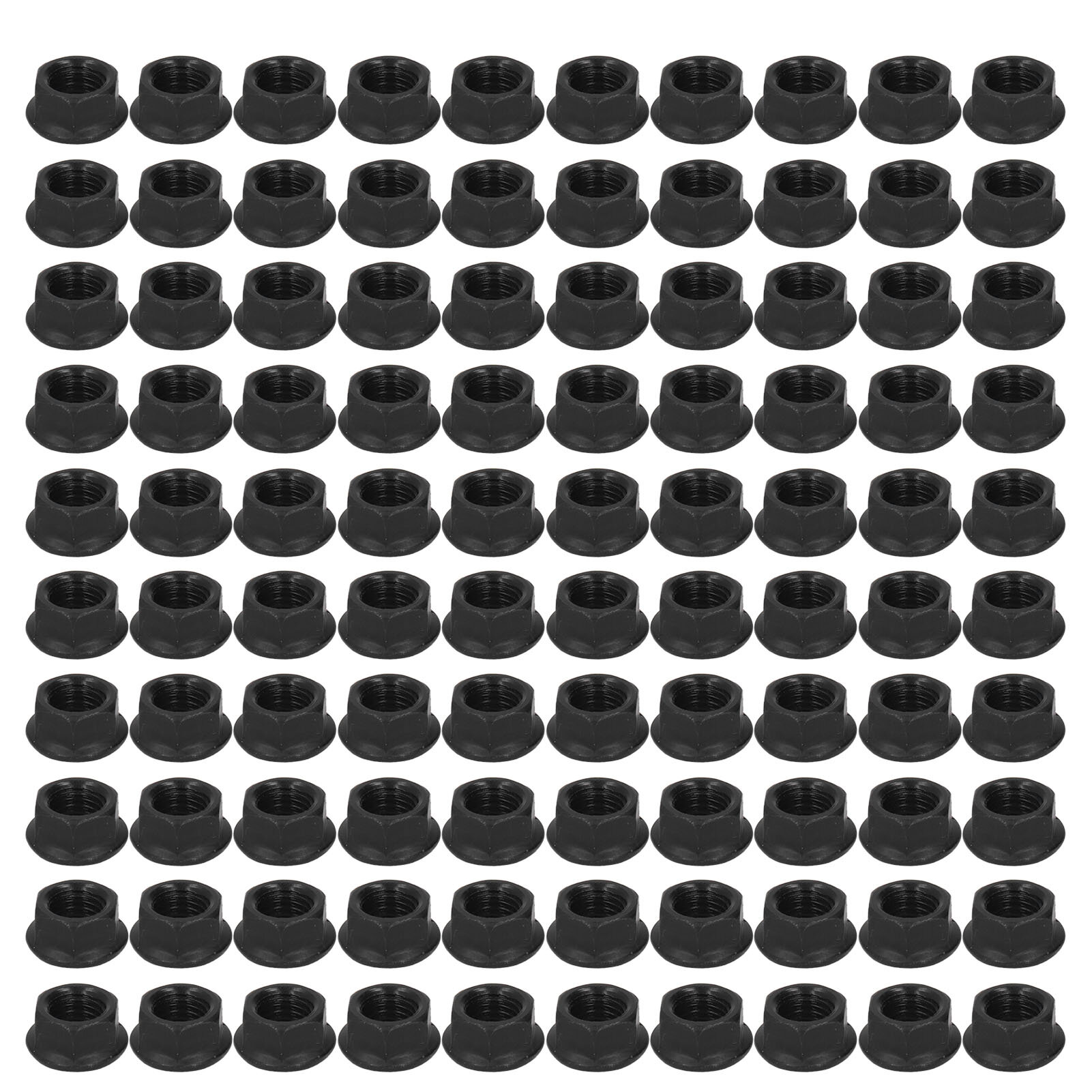 100шт Шестигранная Гайка M10 X 1.25 Из Углеродистой Стали Гайка для Бензинового Генератора 168F 170 188 Черный