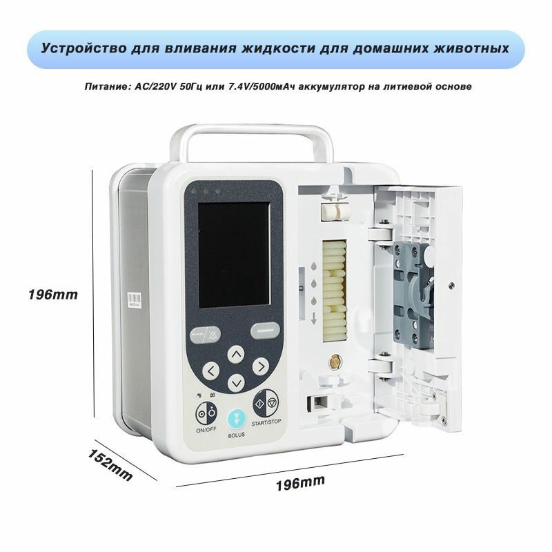 Интеллектуальный емкостный инфузионный насос для животных: точный контроль дозировки - идеальный выбор для индивидуальной терапии