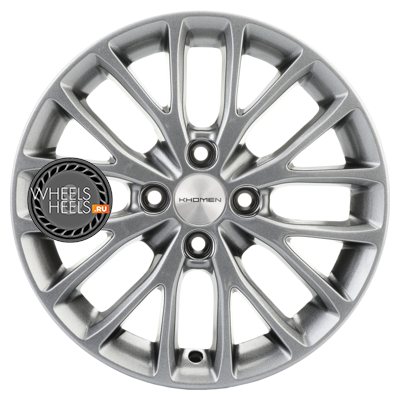 Диск автомобильный литой Khomen Wheels KHW1506 (Vesta) 15x6 4x100 et50 dia60.1 G-Silver