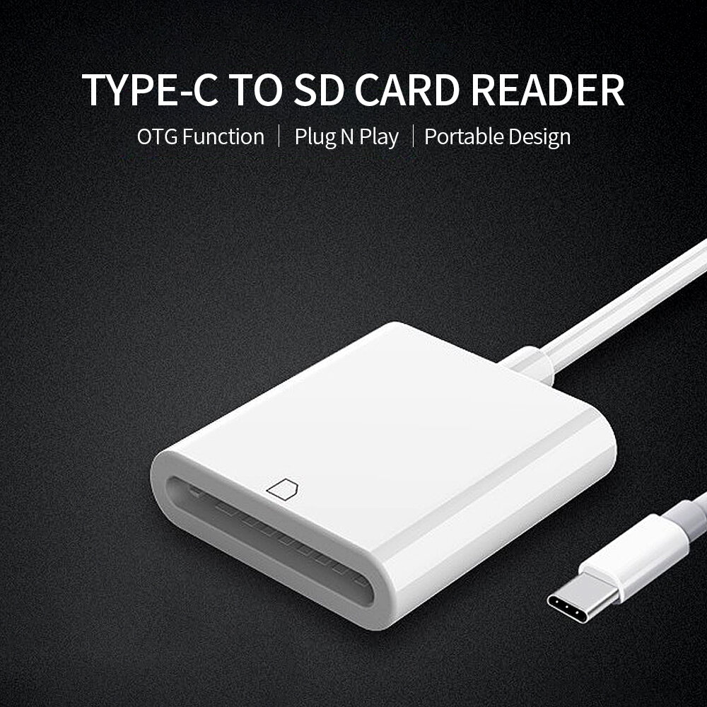 Кард-ридер, Type-C на SD, для устройств Type-C, белый